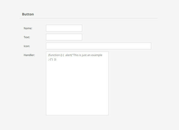 Triggering Js Code In The External File Via Button Layout Component